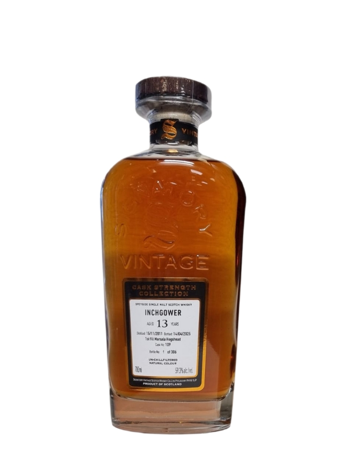 INCHGOWER 13 ans 2011 1st Fill Marsala Hogshead Cask Strength ...