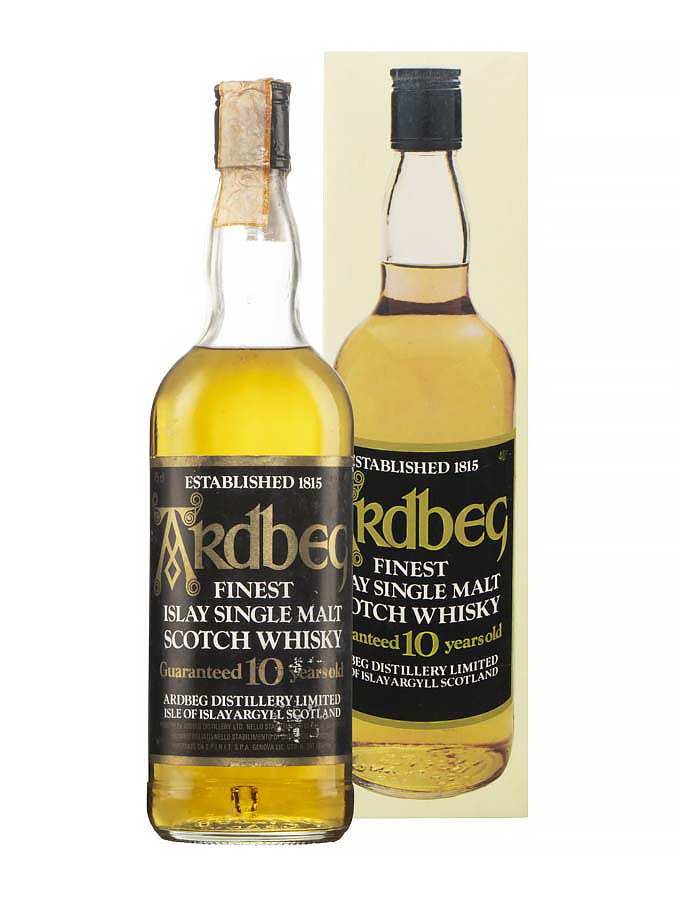 ARDBEG 10 ans Black Label Clear Glass - Spirit Import 40% - 0.75 ...