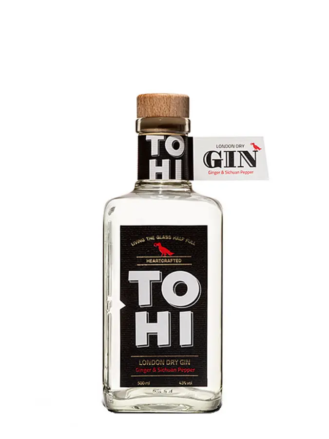 TOHI London Dry Gin Ginger & Sichuan Pepper 43% - 0.5 - Estonie ...