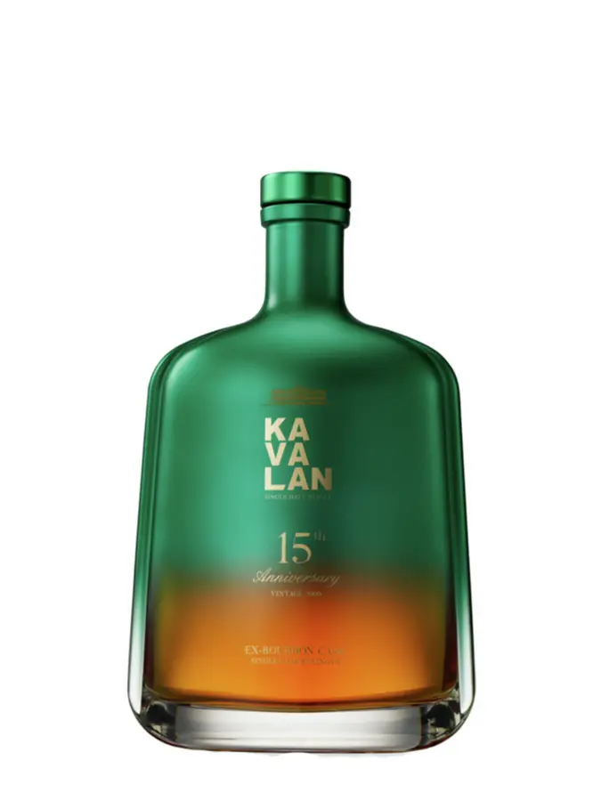 KAVALAN 15 ans 2009 15th Anniversary Ex-Bourbon Single Cask Strenght 50 ...