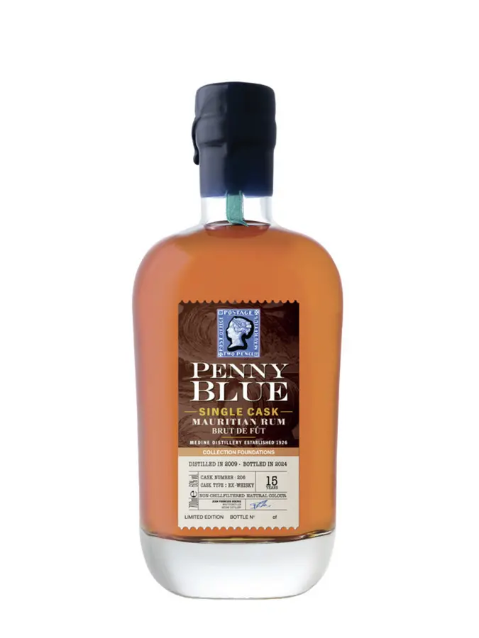 PENNY BLUE 15 ans 2009 Single Cask n°206 Ex-Whisky Foundations 60% - 0. ...